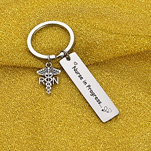 7RVZM Nurses Day Jewelry for Nurse Assistant Gift Nurse Student Gift Student Nurse Jewelry for Student Nurse Gift Nursing Student Jewelry Nursing Student Birthday Gift Future Nurse Keychain