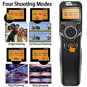 Wireless Remote Shutter Compatible for Nikon, Pixel TW-283 DC2 Wireless Shutter Release Remote Control Compatible for Nikon Z7 Z6 Df D90 D7500 D3300 D3100 D3200 D5000 D5500 D7200 D7000 D600 D750