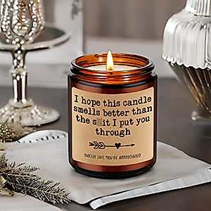Miracu Scented Candle - Thank You Gifts for Men, Thank You Mom Gifts - Im Sorry Gifts for Her, Dad, Friend - Funny Birthday, Mothers Day, I Love You Gifts for Men, Boyfriend - Apology Gifts for Him