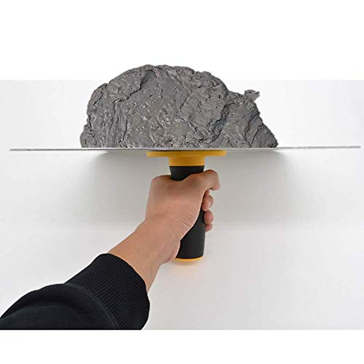 Lightweight Premium Aluminum Plate Plastering Hawk Plastering Hand Board with Comfort Grip Handle 12 x 12-Inch