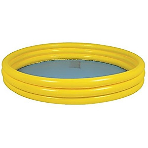 48" Yellow and Blue Round Inflatable Children's Swimming Pool