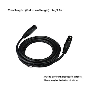 SinLoon (3m) DMX Stage Light Cable,DJ XLR Cable, 3-Pin Female XLR to 5-Pin Male XLR DMX Turnaround Connection for Moving Head Light Par Light Spotlight with XLR Input & Output (5male)