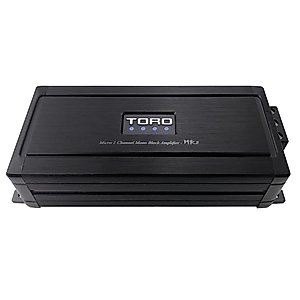 TORO TECH – R6, 8000 Watts MAX – 3200 Watts RMS 0.5Ω Stable Monoblock Car Amplifier Sound Quality Class D Design, Built-in Auto Sensing Turn-On, Subwoofer Amplifier