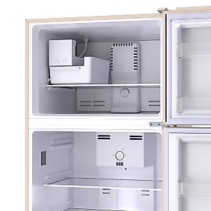 Conserv 30in RETRO Refrigerator 18cf Top Mount w/AUTOMATIC ICE MAKER 110V Handle(Cream)