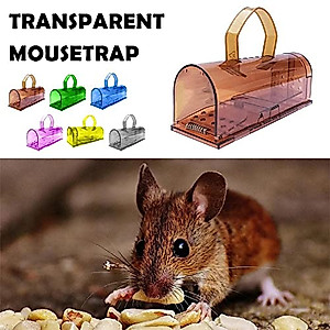 Yiexson 1pcs Reusable Abs Plastic Humane Mouse Traps Live Catcher Pest Controller Kids/Pets Outdoor Safe Garden U5b8 for Garage Home