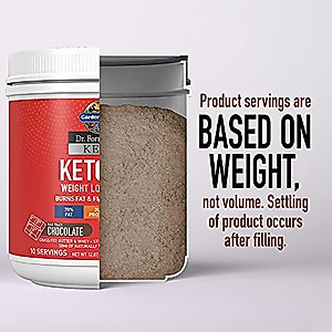 Garden of Life Dr. Formulated Keto Fit Weight Loss Shake - Chocolate Powder, 10 Servings, Truly Grass Fed Butter & Whey Protein, Studied Ingredients Plus Probiotics, Non-GMO, Gluten Free, Keto, Paleo