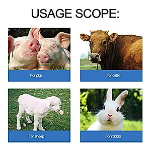 Veterinary Thermometer, Fast Digital Veterinary Thermometer, Pet Thermometer for Pig, Cattle, Sheep, Dog, Horse (Without Battery)