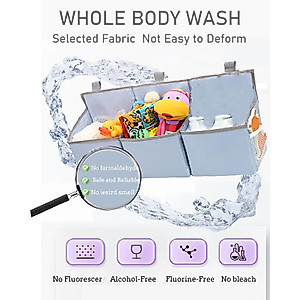 Ruyahort Hanging Diaper Caddy Organizer Sturdy and Durable Baby Organizer –Diaper Stacker for Changing Table, Crib, Playard or Wall-GREY