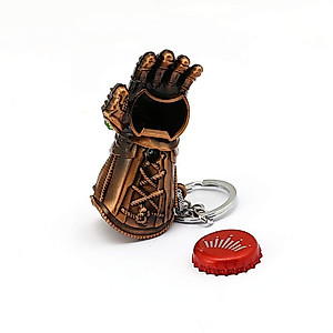 365Home Glove Keychain Bottle Opener, Beer Gifts Bottle Opener for Men, Husband, Dad, Grandpa, Boyfriend (Red Copper)
