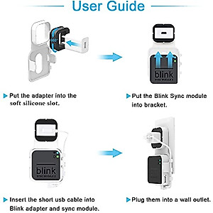 256GB Blink USB Flash Drive and Blink Sync Module 2 Mount, Space Saving and Easy Move Mount Bracket Holder for Blink Outdoor Indoor Security System (Blink Sync Module 2 is NOT Included)