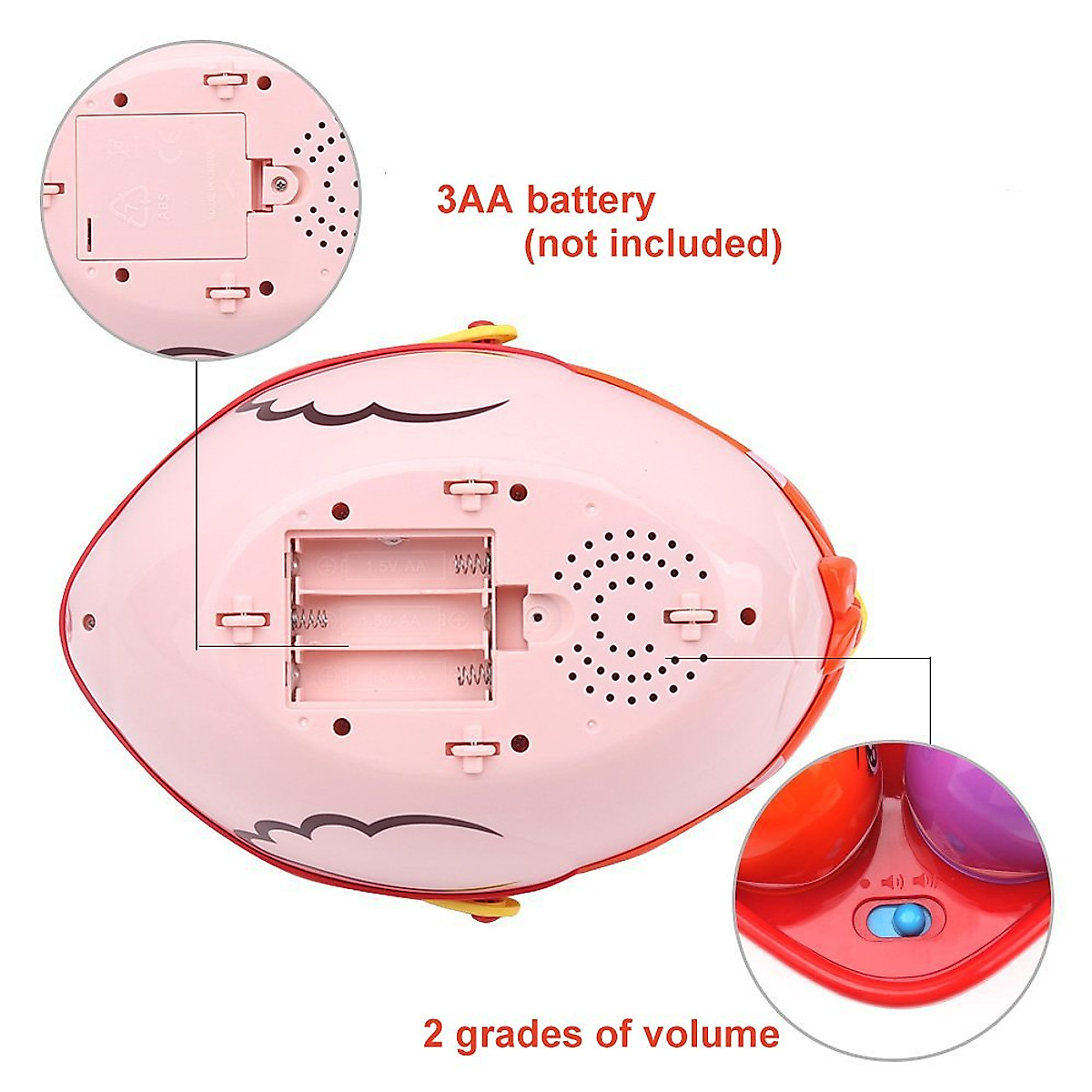 PUSITI Baby Toys Electronic Learning Toys for 2 3 4 5 Years Old Toddlers Kids Education Music Toys Easter Eggs and Hen Basket Musical Toys for Boys and Girls Birthday Gift 18 Months and Up