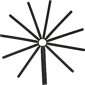 Umbra 1010039-040 Fanfare Silicone Trivet (Set of 2) Black,4.1 x 2.9 x 0.5