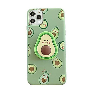 Cute Avocado Squishy 360° Adjustable Phone Holder Stand Compatible with iPhone and Android