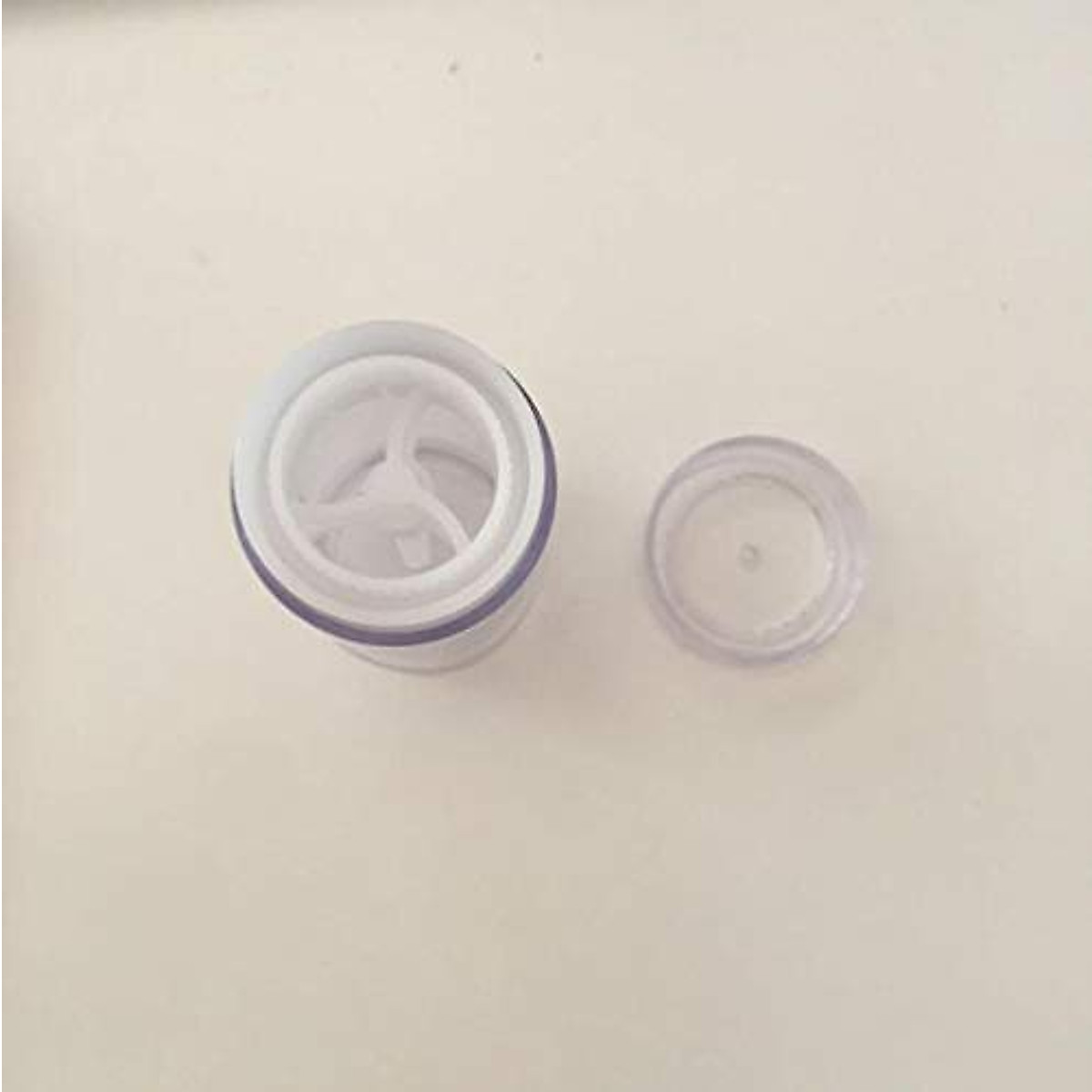 Clear Empty Plastic Round Deodorant Containers,Round Shape Bottom Filling Stick Deodorant Container Twist Up Stick Tube (C)