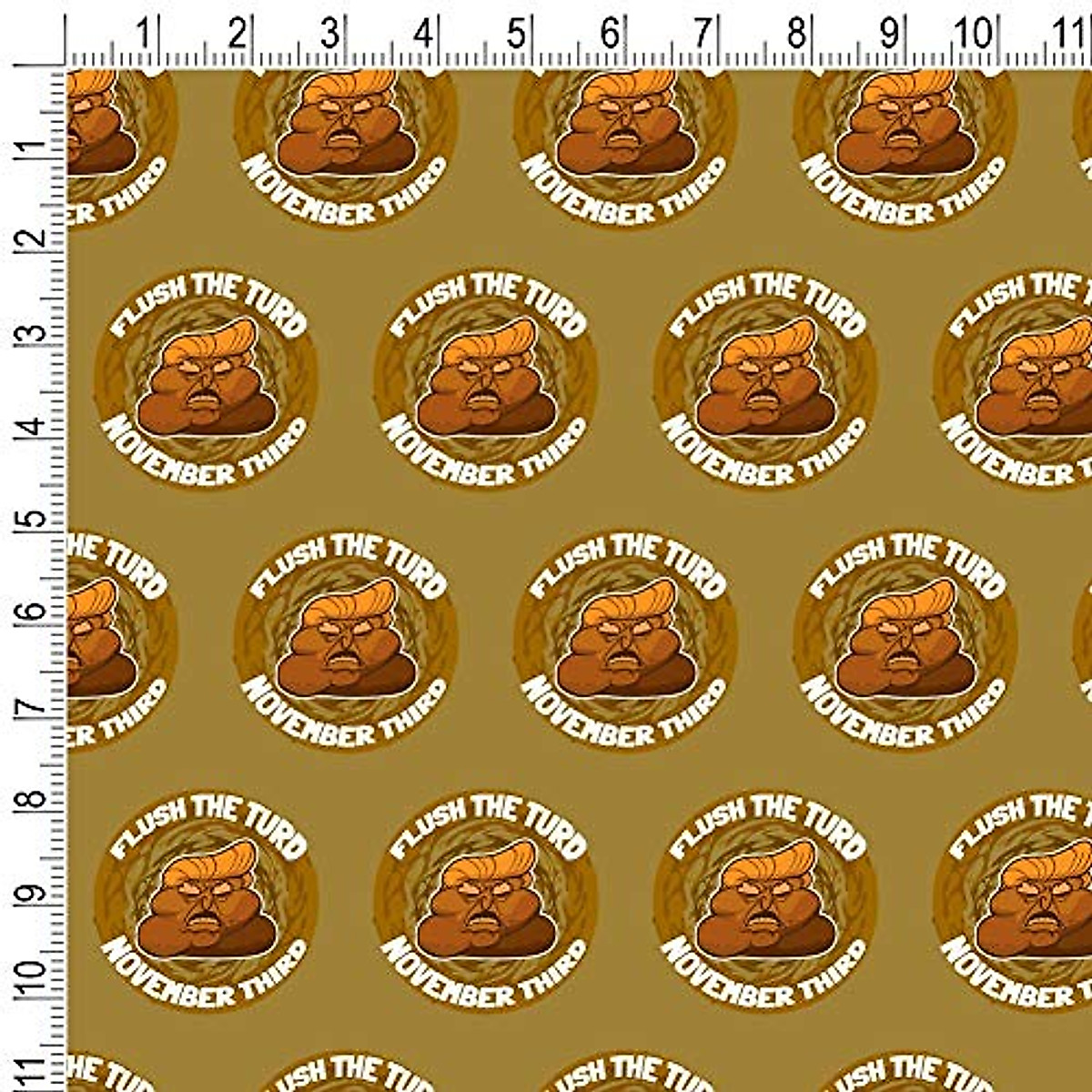 GRAPHICS & MORE Flush the Turd November 3rd Gift Wrap Wrapping Paper Rolls