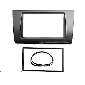 YuYue Radio Stereo Panel for Suzuki Swift 2005-2010 2 Din Car Radio Frame Fascia Panel DVD Stereo CD Panel Dash Mount Refit Installation Trim Kit Frame (Black)