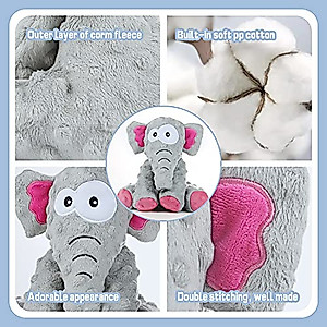 Bzonsmart Dog Toys, Squeaky Plush Dog Toy for Puppy. Small. Medium Large Dogs, Cute Soft Stuffed Toys for Teeth Cleaning and Boredom