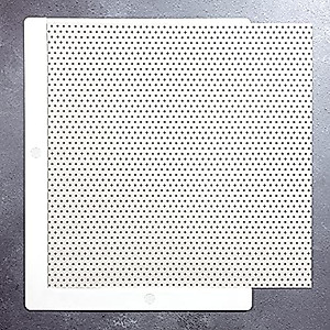 Waffle Flower Stencil Mat - Matte White Silicone Craft Mat w/Storage Bag for Ink Blending. Non-Slip, Waterproof, Heat-Resistant, Non-Stick and Non-Reflective. 9x12" Open Edge for Bigger Media Sizes.