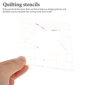 EXCEART Quilting Template Clear Acrylic Star Shaped Sewing Stencil Reusable Quilting Template Rulers for DIY Embroidery Patchwork