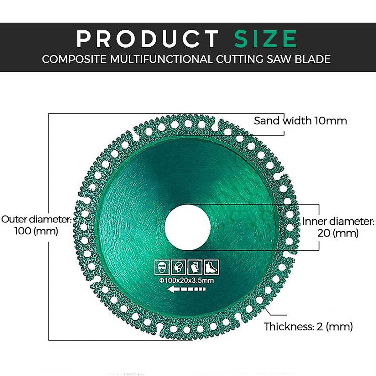 Indestructible Disc for Grinder Composite Multifunctional Cutting Saw Blade Ultra-Thin Diamond Circular Saw Blade for Angle Grinder(5 pcs)