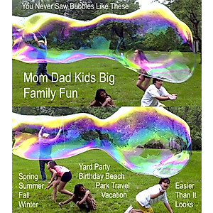 BUBBLETHING GIANT Bubble Mix | Concentrate Makes 7 Gallons Big Bubble Solution for Kids All Ages | Refills Giant Bubble Wands, Toys, Makers | Easy, Safe, Nontoxic Certified