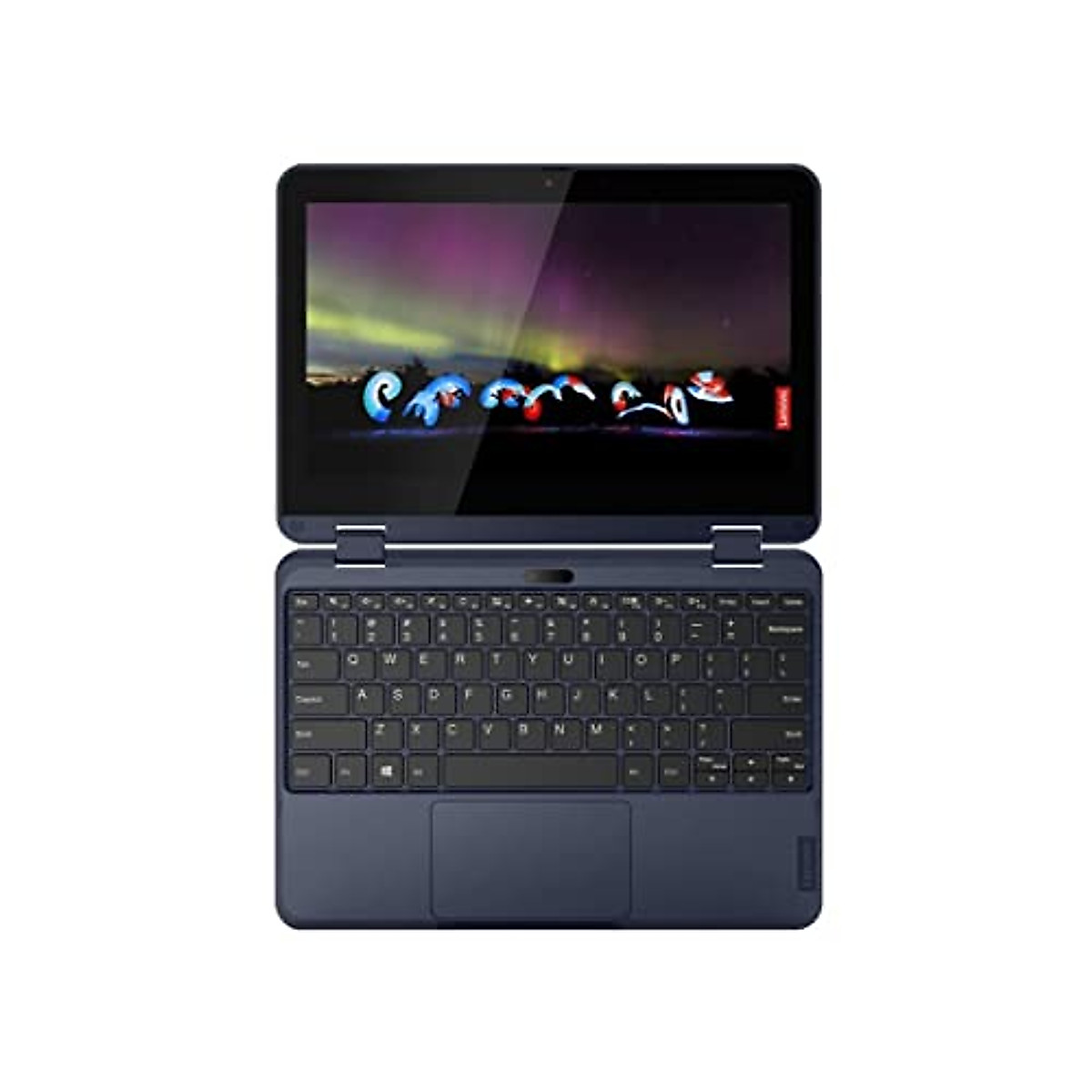 2022 Lenovo 500w Gen 3 11.6" Touchscreen Rugged 2 in 1 HD Notebook, Intel Celeron N5100 Quad-core, 4 GB RAM, 64 GB Flash Memory, Intel UHD Graphics, Abyss Blue, Windows 10 Pro, 128GB microSD