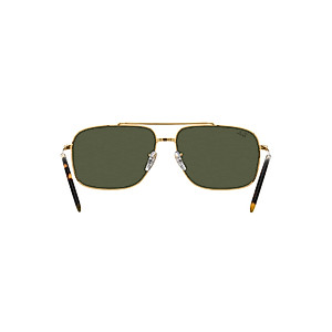 Ray-Ban RB3796 Square Sunglasses, Legend Gold/Green, 62 mm