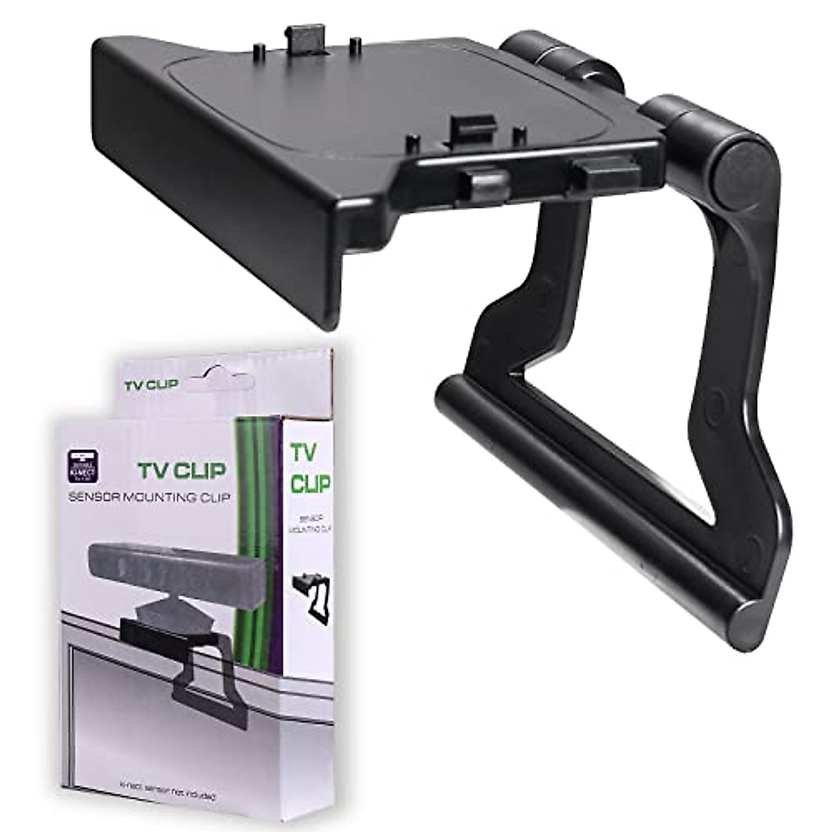 JINHEZO JINHEZO-CS-370 for Xbox 360 Kinect Sensor Mounting Clip TV Mounting Clip Black 1Pcs