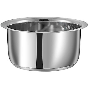 ARTISENIA 3 Pcs Stainless Steel Induction & Gas Stove Friendly Container Pot Set | Stainless Steel Tope Cookware Set with Lids