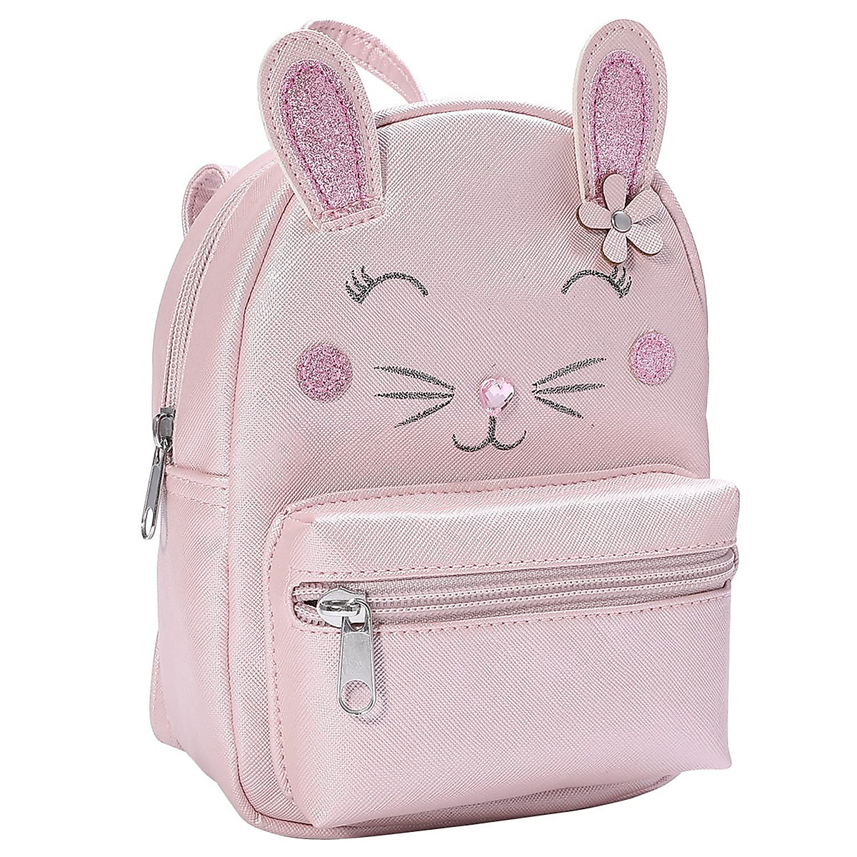 PinkSheep Toddler Backpack Toddler Bag Cute Pink Rabbit Bag for 3-13 Years Little Grils Kids