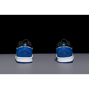 Air Jordan 1 Low Men's White/Royal Blue-Black-White 553558-140 9