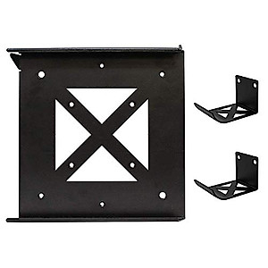 HumanCentric PS4 Mount for PS4 Original (Fat Version 2013- mid 2016 Model) + 2 Controller Mounts Bundle (Black) Mount on The Wall or on The Back of The TV