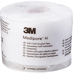3M Healthcare Corp Medipore Hypoallergenic Soft Cloth Surgical Tape 2" X 10 Yds, White, Excellent Adhesion, Water Resistant, Each