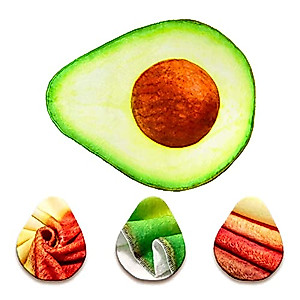 PHNAM Funny Avocado Plush Blanket Soft and Cozy Throw Blanket for Couch Throw Blanket for Adult and Kids Bed Couch Travel 59X51Inches