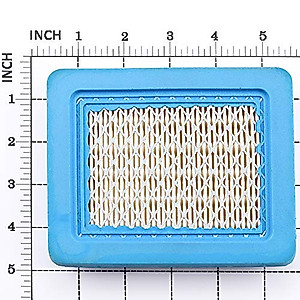 Dxent 491588S Air Filter 491588 399959 for Briggs and Stratton 625e 675ex 725ex Troy-Bilt TB110 TB230 TB130 TB210 3.5-6.75 Gross HP LG491588JD Push Lawn Mower w Pre Filter Fuel Filter Spark Plug