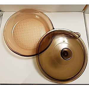 Corning Vision Visionware Amber 10" Frying Pan w/Lid