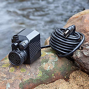 Spaces Places M430AS 430 GPH Auto Shut Pump for Indoor/Outdoor Waterfalls, Gardens, Koi Ponds, and Other Water Features, Black