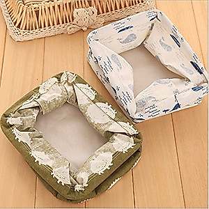 LEFV™ Foldable Storage Basket Small Multi-Function Linen Sorter Bag Case Open Bin for Toys Tidy Clothes Socks Underwear Bra Lingerie Makeup (Hedgehog)