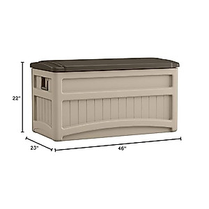 Suncast DB8000B Deck Box, Deluxe, Light Taupe
