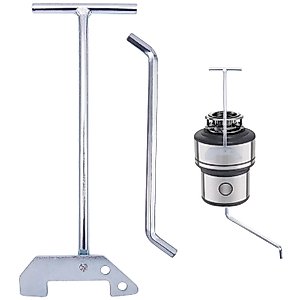 FullMayPro Garbage Disposer Unjamming Wrench/WRN-00 Garbage Disposal Wrench Tool,Garbage Disposal Unjamming Wrench/Garbage Disposal Wrench for Dislodge Jams or Clutter From Above The Sink（Silver Kit）