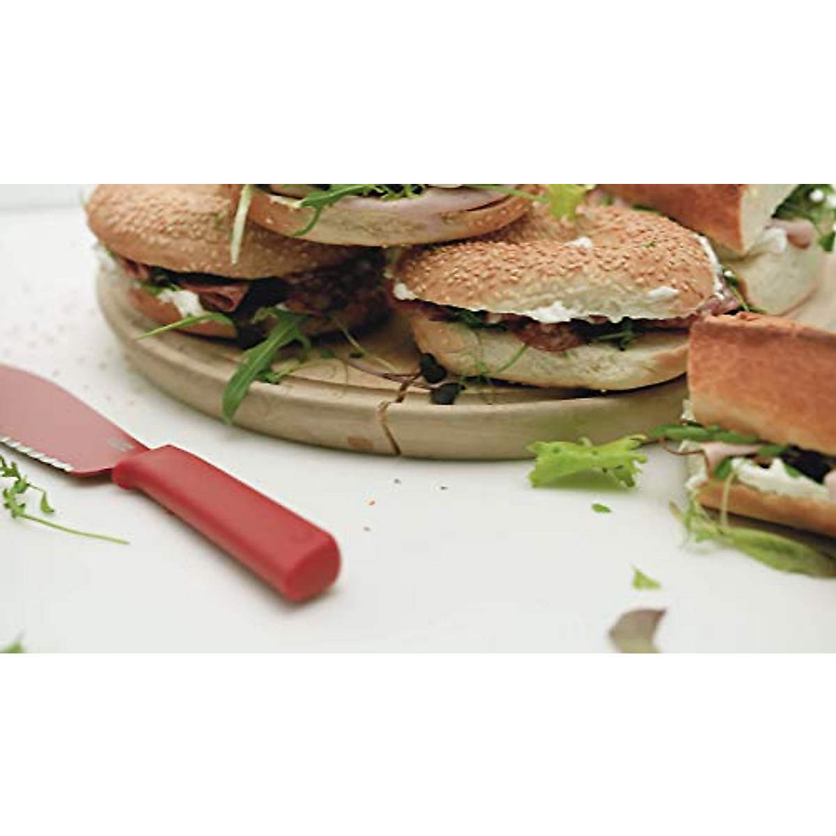Kuhn Rikon Colori Sandwich Knife, 5.5", Red