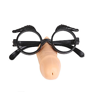 Colcolo 6X Toys Male Penis Nose with Eye Glasses Hen Party Supply