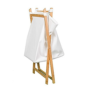 BirdRock Home X Bamboo Hamper - Made of Natural Bamboo - Includes Machine Washable Cotton Canvas Liner - Lightweight for Easy Transportation