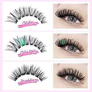 Individual Cluster Lashes 320Pcs Colored Lash CLusters DIY Eyelash Extensions 8-16mm D Curl Eyelash Clusters DIY at Home Lash Extension Fluffy Wispy Colored Lashes by ALPHONSE
