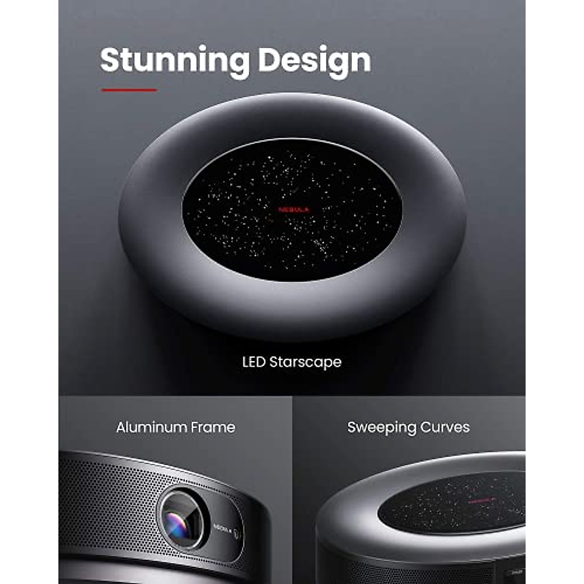 Anker Nebula Cosmos Max 4K UHD TV Home Theater/Entertainment Projector, Outdoor Projector, Android TV 9.0 with 5000+ Apps, 360° of True 3D Audio, HDR10, HLG, Dynamic Smoothing (Renewed)