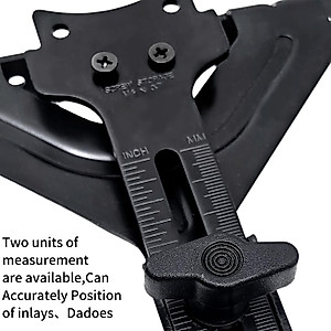 DNP618 Edge Guide Compatible With DEWALT DCW600B 20V Max XR CORDLESS ROUTER, DWP611 COMPACT ROUTER, DWP611PK, DNP612 Plunge Base, DW6913 Router Edge Guide, PORTER-CABLE 450 and 451