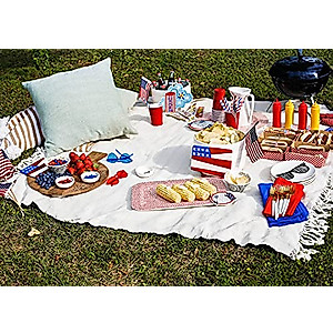 HAPPY EVERYTHING! Red Small Dot Mini Entertaining Rectangle Platter