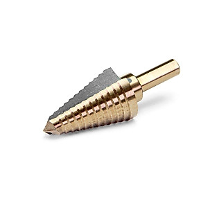 XtremepowerUS 9-Piece Titanium HSS Step Drill Bits Set - SAE Size with Storage Case