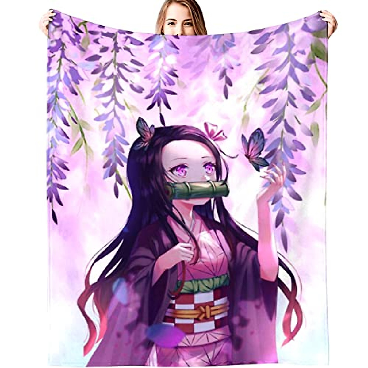 Anime Blanket Merch Ultra Soft Flannel Throw Blanket Warm Cozy Blanket Gifts for Kids Adults 60"X50"