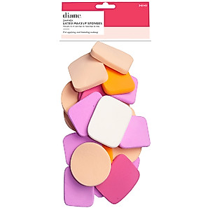 Diane D6049 Assorted Latex Makeup Cosmetic Sponges - 24 Pack